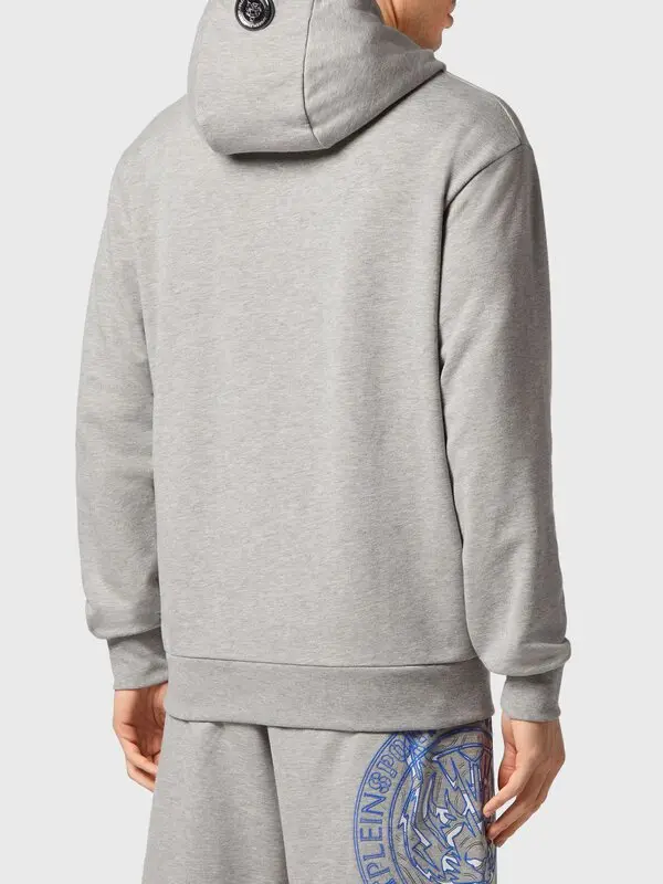 PLEIN SPORT Tiger Cotton Hoodie - Blue