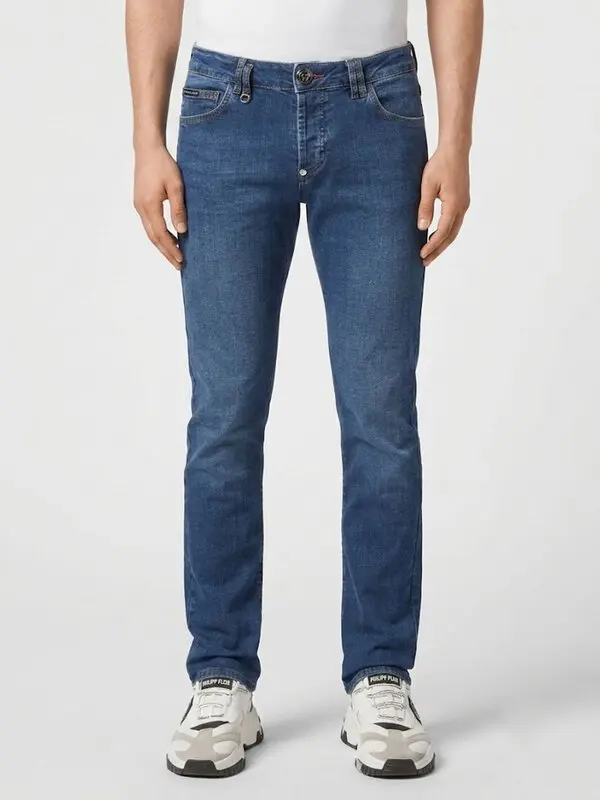Philipp Plein Five-pocket Skinny Fit Stretch Jeans - Denim