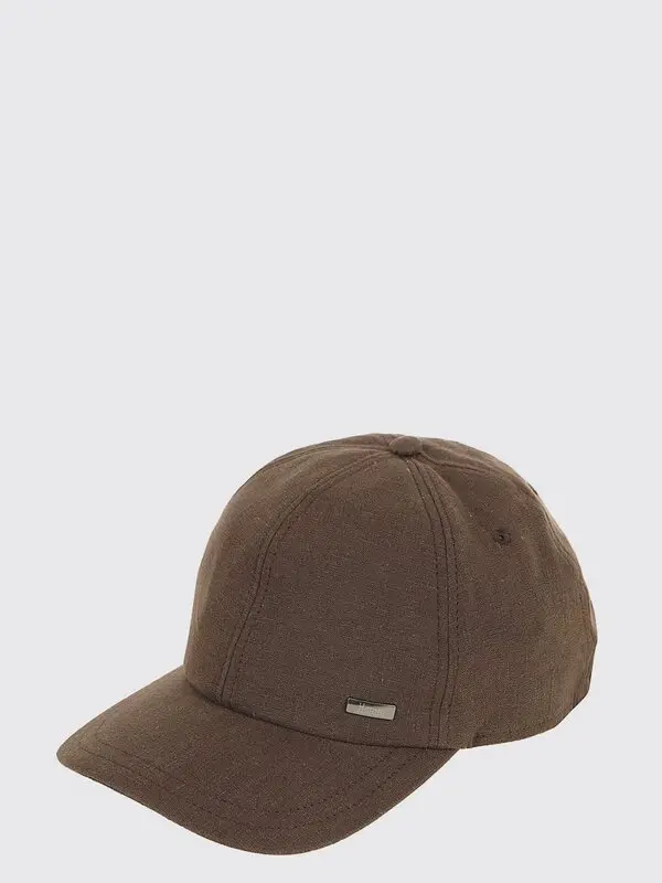 Herno Linen Blend Baseball Cap - Brown