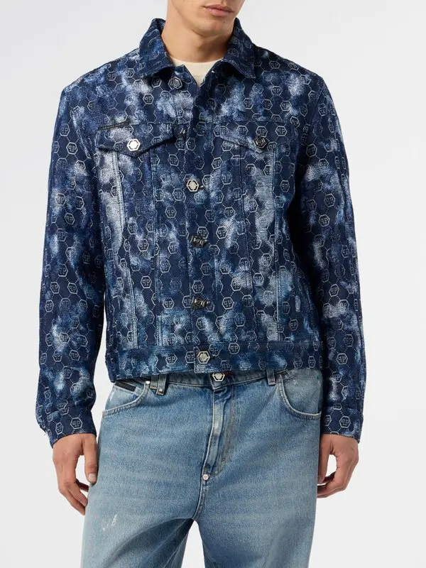 Philipp Plein Printed Denim Jacket