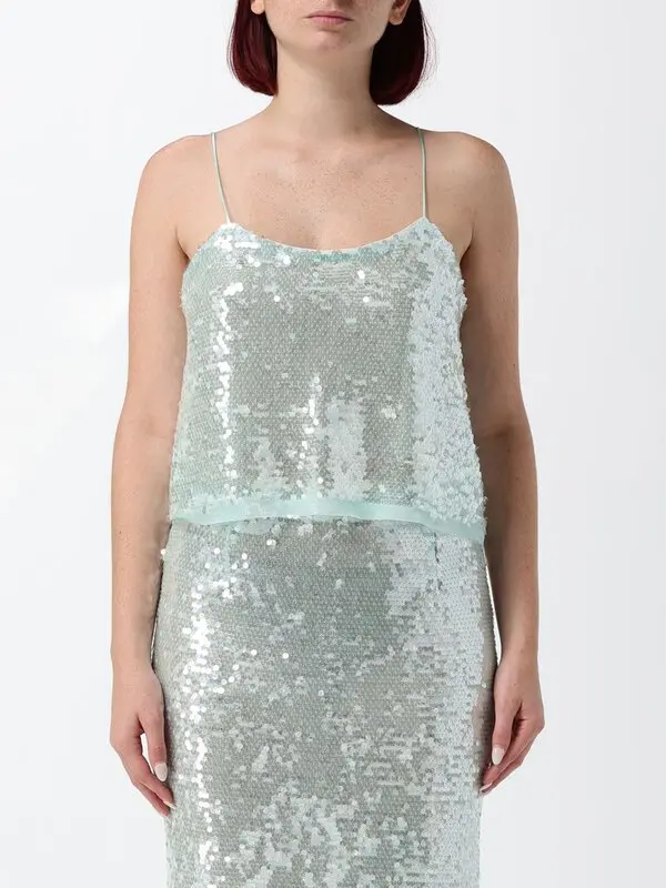 FORTE_FORTE Sequin Camisole - Silver