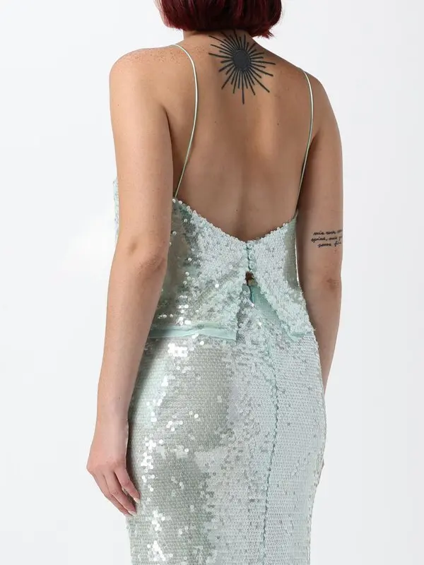 FORTE_FORTE Sequin Camisole - Silver