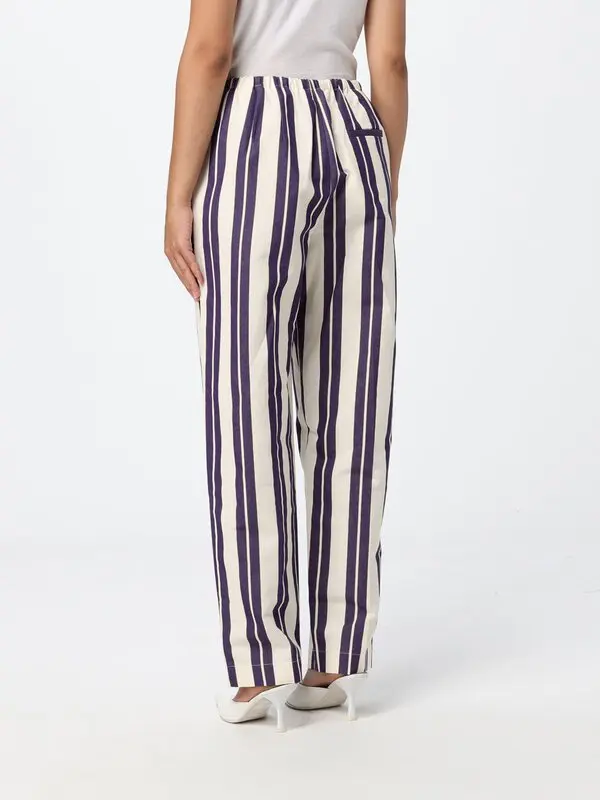 FORTE_FORTE Striped Wide Leg Trousers
