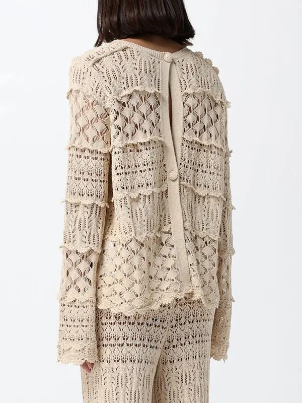 SEMICOUTURE Crochet Sweater