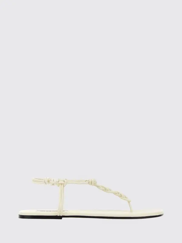 JIL SANDER Braided Strappy Heeled Sandals - White