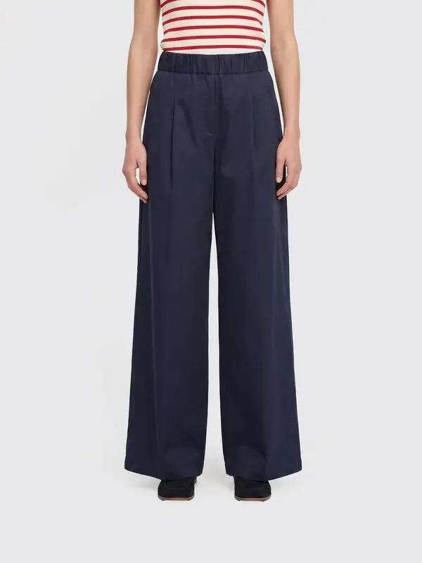 SEMICOUTURE Wide Leg Pants - Blue