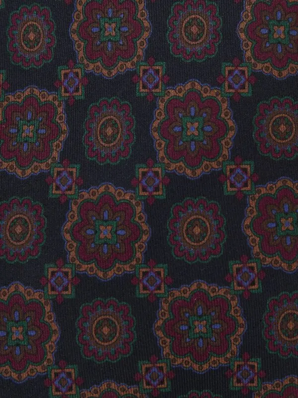 REISS Silk Floral Medallion-print Neck Tie