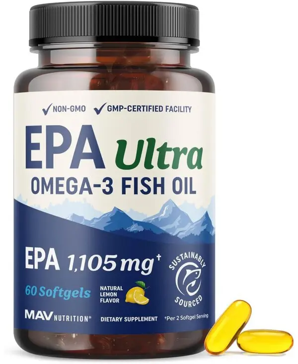 MAV NUTRITION High Epa Fish Oil Softgels - No Color