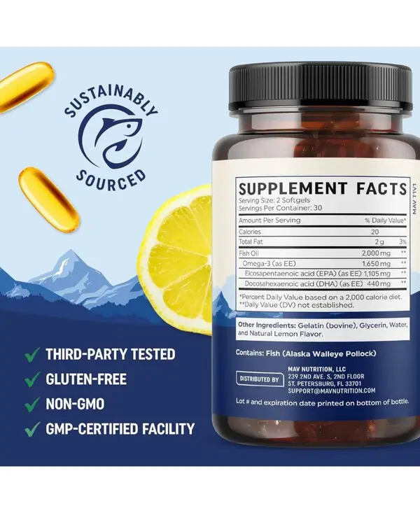 MAV NUTRITION High Epa Fish Oil Softgels