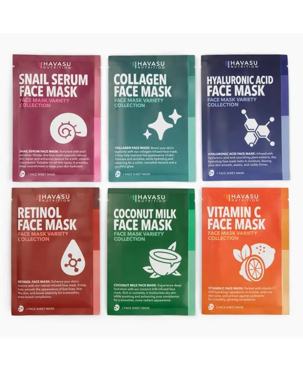 HAVASU NUTRITION Face Sheet Masks