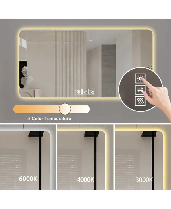 LAOTIES Led Bathroom Vanity Mirror With Lights