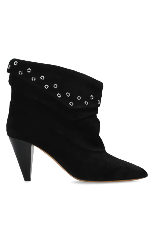 Isabel Marant Étoile Suede Heeled Ankle Boots 'lyone