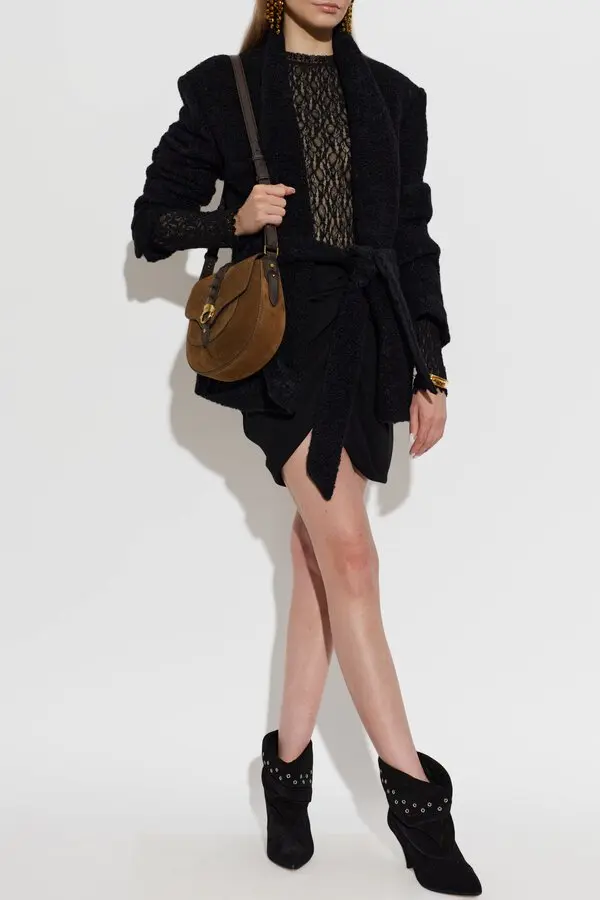 Isabel Marant Étoile Suede Heeled Ankle Boots 'lyone