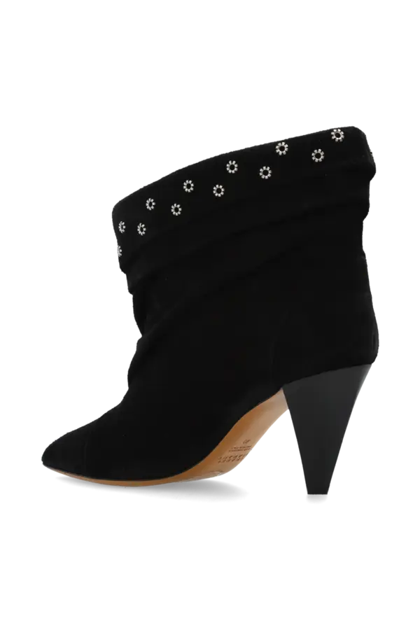 Isabel Marant Étoile Suede Heeled Ankle Boots 'lyone
