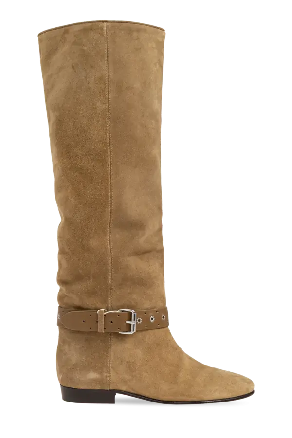 Isabel Marant Étoile Suede Knee-high Boots `rilton - Beige