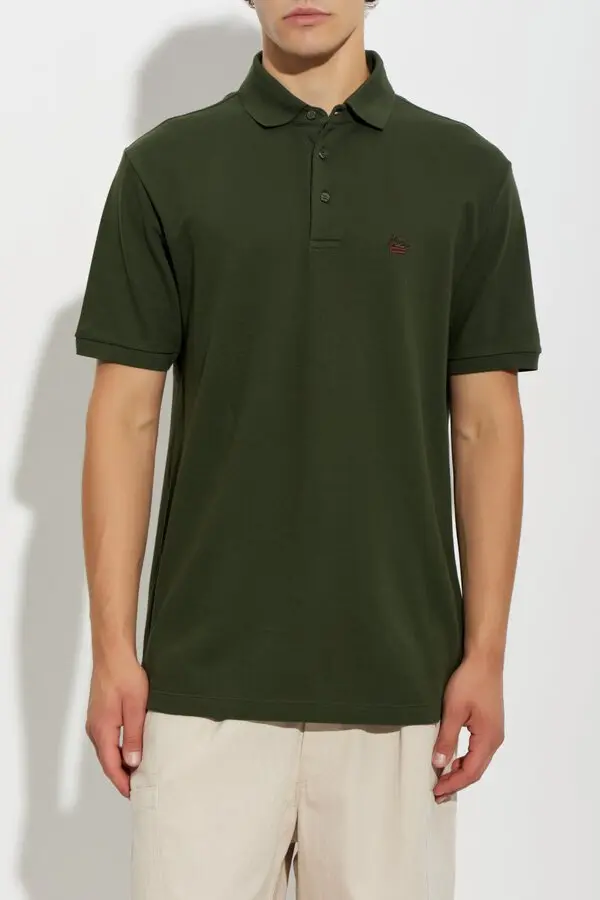 Etro Polo With Embroidered Logo