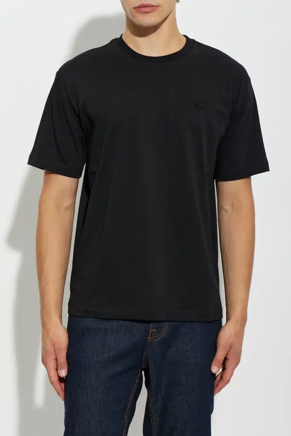 Etro T-shirt With Embroidered Logo