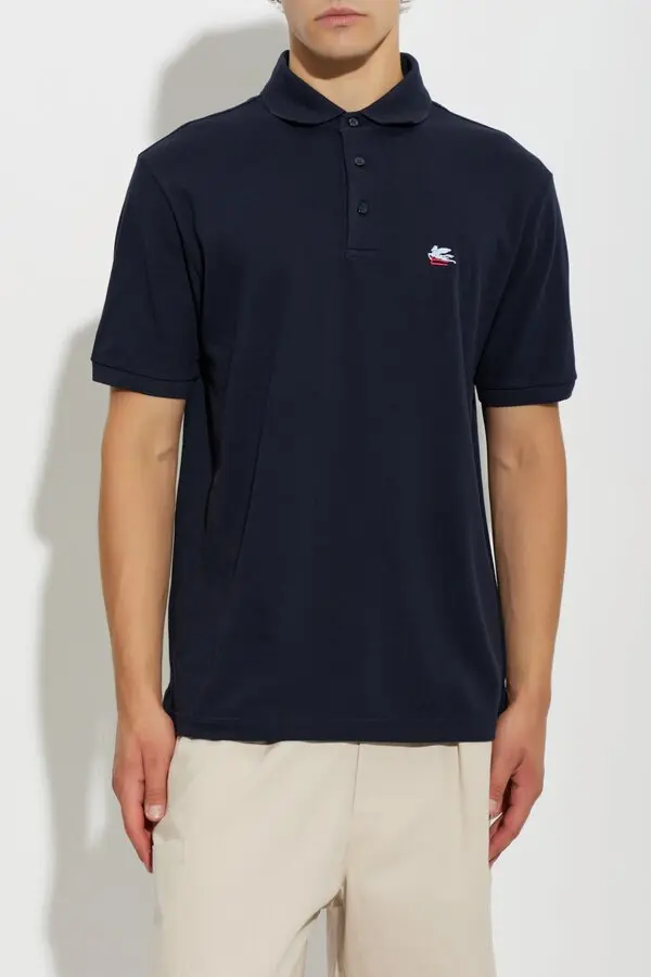 Etro Polo With Embroidered Logo