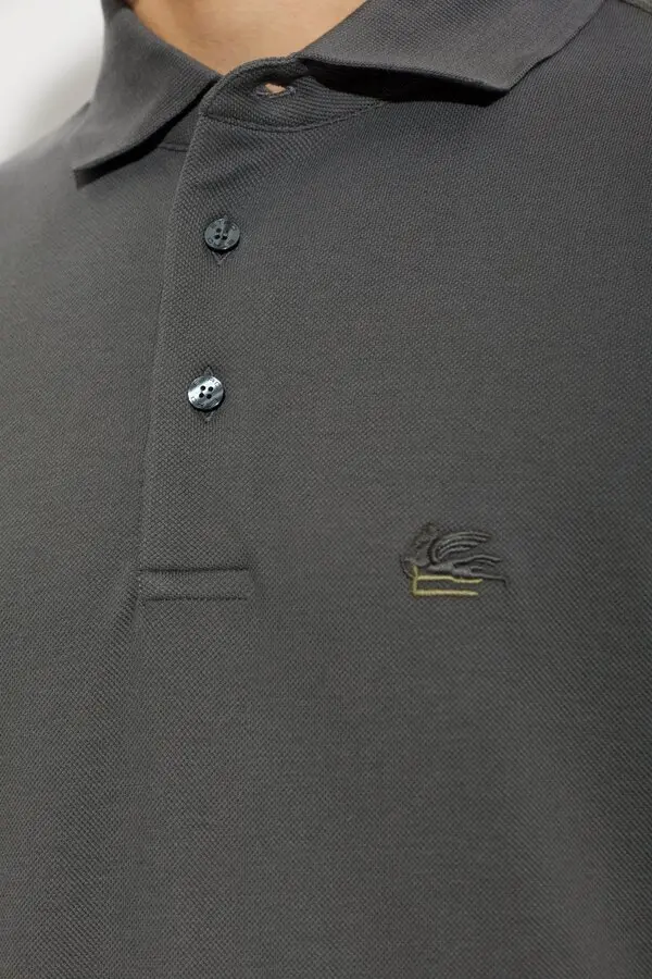 Etro Polo With Embroidered Logo