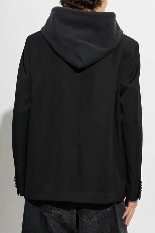 Balenciaga Blazer With An Attached Hood