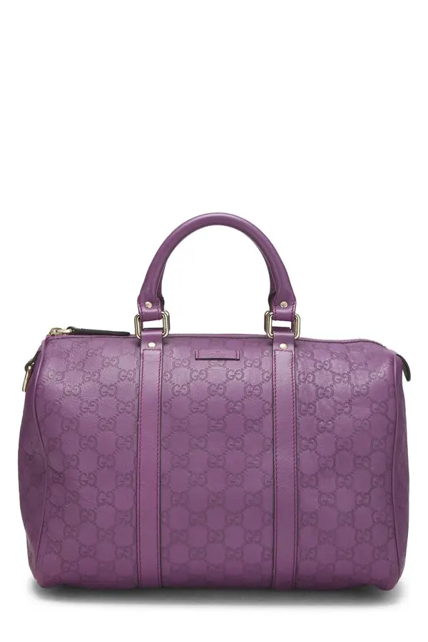 Gucci Microssima Joy Zip Boston - Purple