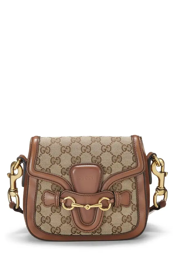 Gucci Lady Web Shoulder Bag - Beige