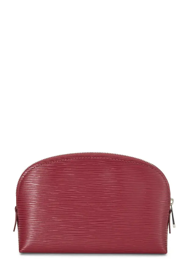 LOUIS VUITTON Rouge Epi Pochette Cosmetique