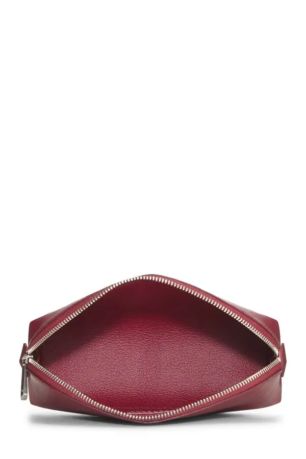 LOUIS VUITTON Rouge Epi Pochette Cosmetique