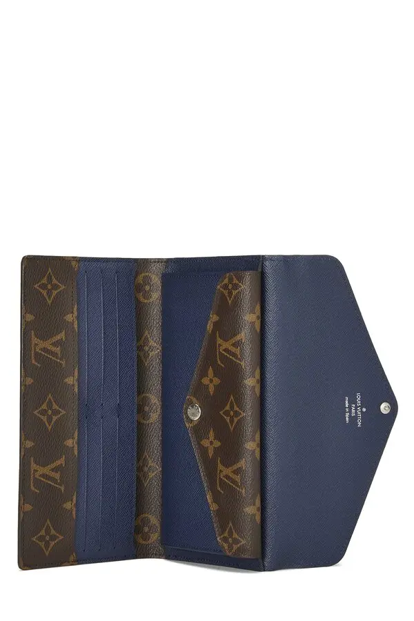 LOUIS VUITTON Bleu Celeste Epi & Monogram Canvas Marie-lou Long Wallet