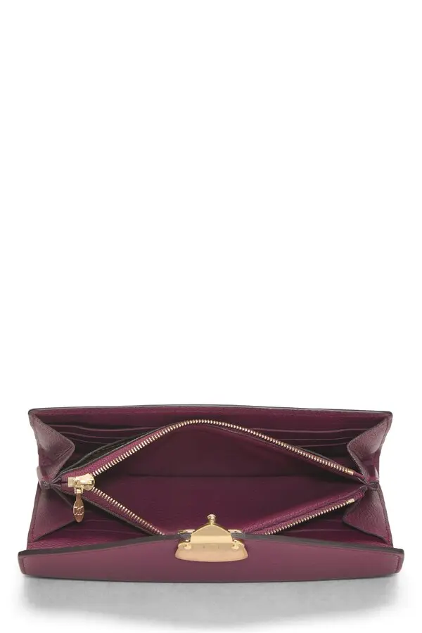 LOUIS VUITTON Burgundy Monogram Canvas Pallas Wallet