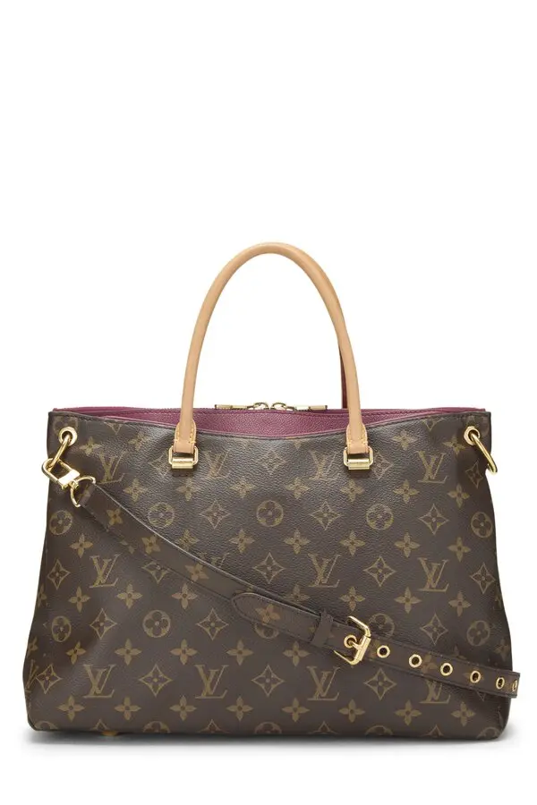 LOUIS VUITTON Monogram Canvas Pallas Nm Bag - Brown