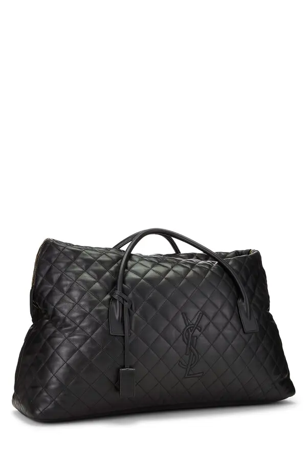 Saint Laurent Calfskin Quilted Travel Bag