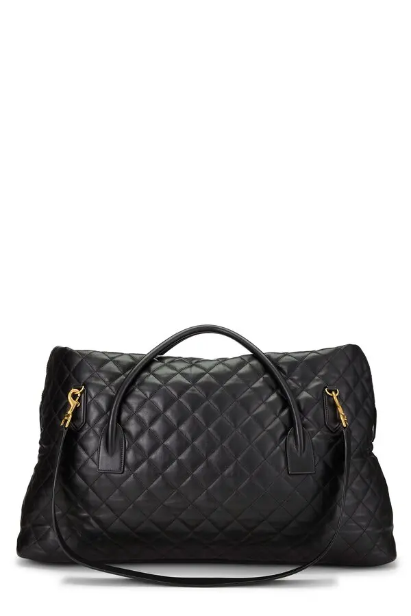 Saint Laurent Calfskin Quilted Travel Bag