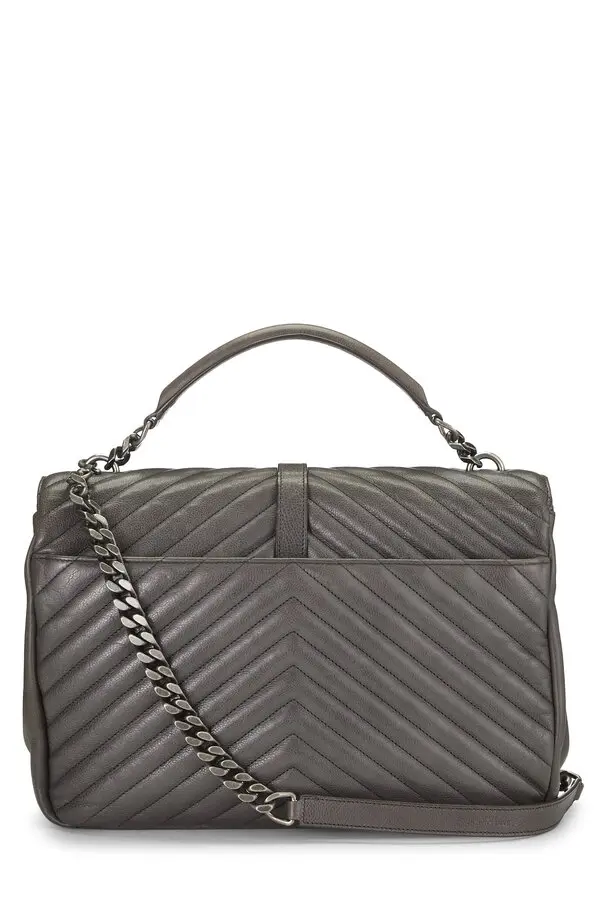 Saint Laurent Chevron Leather College