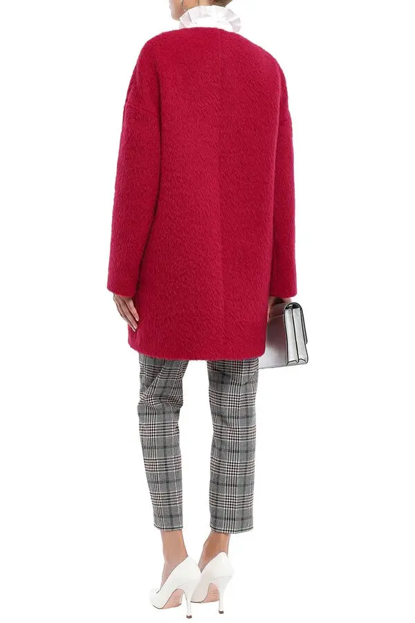 Giambattista Valli Brushed Wool, Alpaca And Silkblend Coat