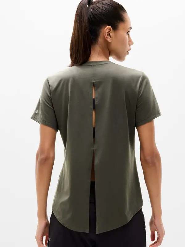 Athleta Trainknit Tee - Jungle