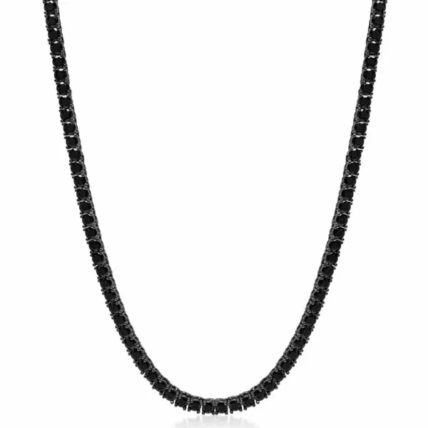 NIALAYA JEWELRY Tennis Necklace - Black