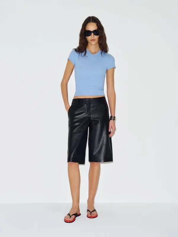 REFORMATION Lindie T-shirt Knit - Blue