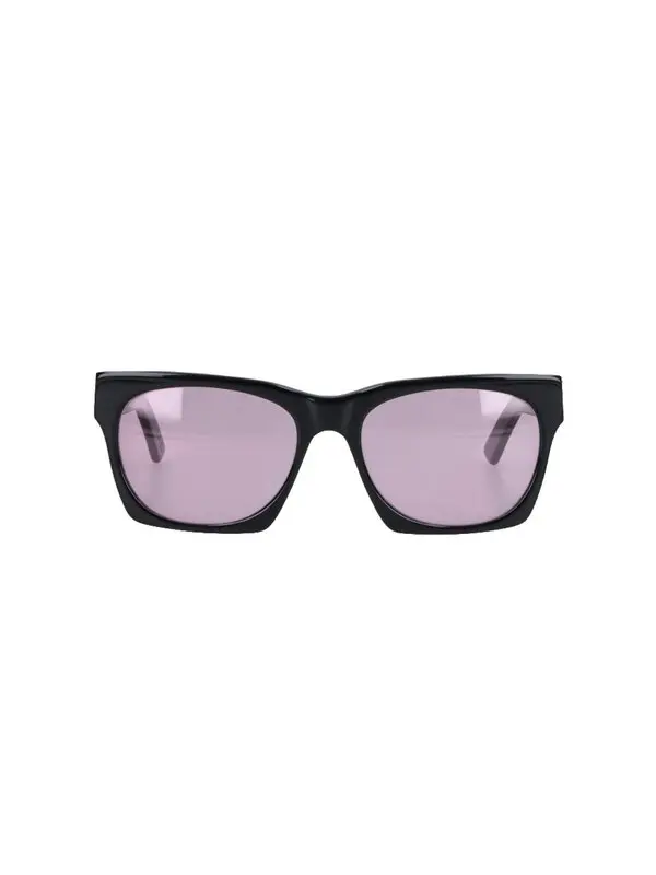 FACE.HIDE Square Frame Sunglasses - Black