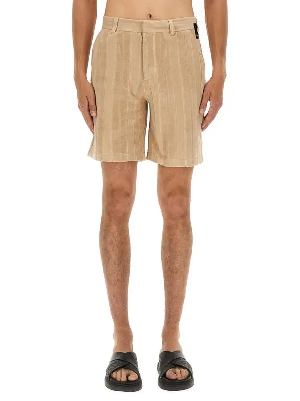 Fendi Cotton Sea Boxer Swimwear - Beige
