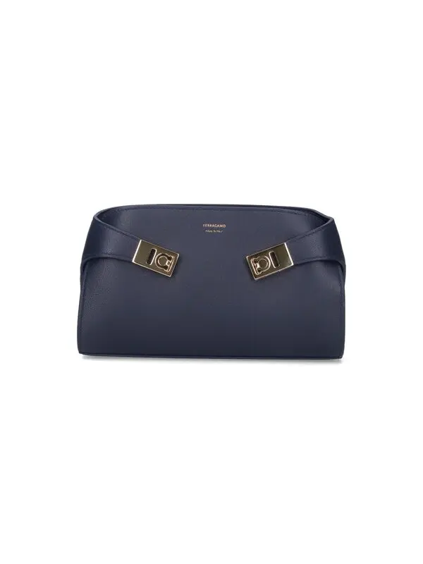 FERRAGAMO Calf Leather Shoulder Bag