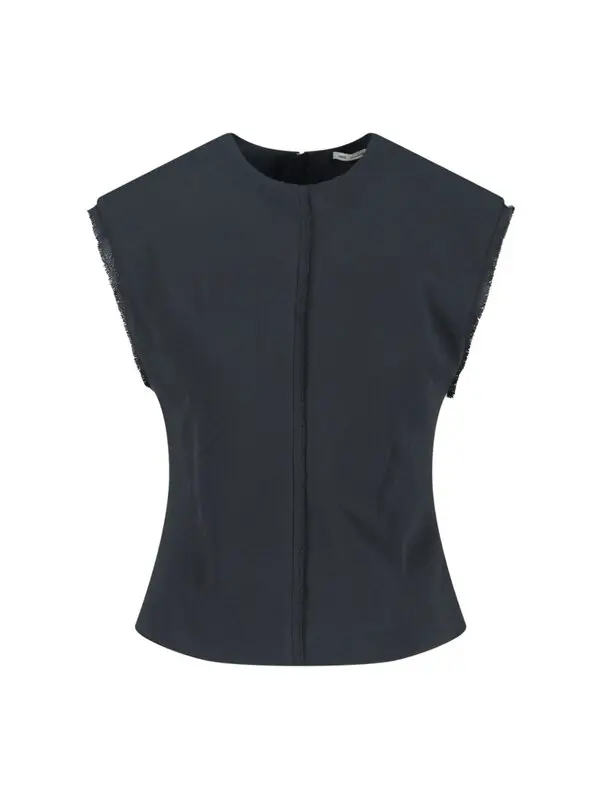 AMI Paris Sleeveless Structured Top