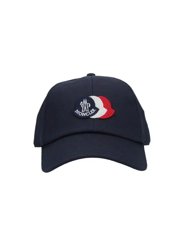 Moncler Cotton Baseball Cap - Blue
