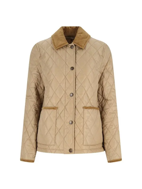 Burberry Quilted Jacket - Cream