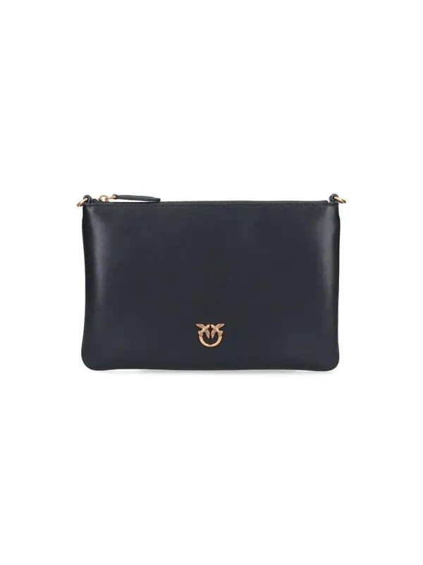 Pinko Elegant Sheepskin Mini Shoulder Bag For