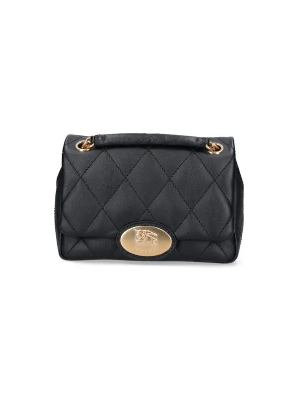Burberry Quilted Leather Flap Shoulder Bag