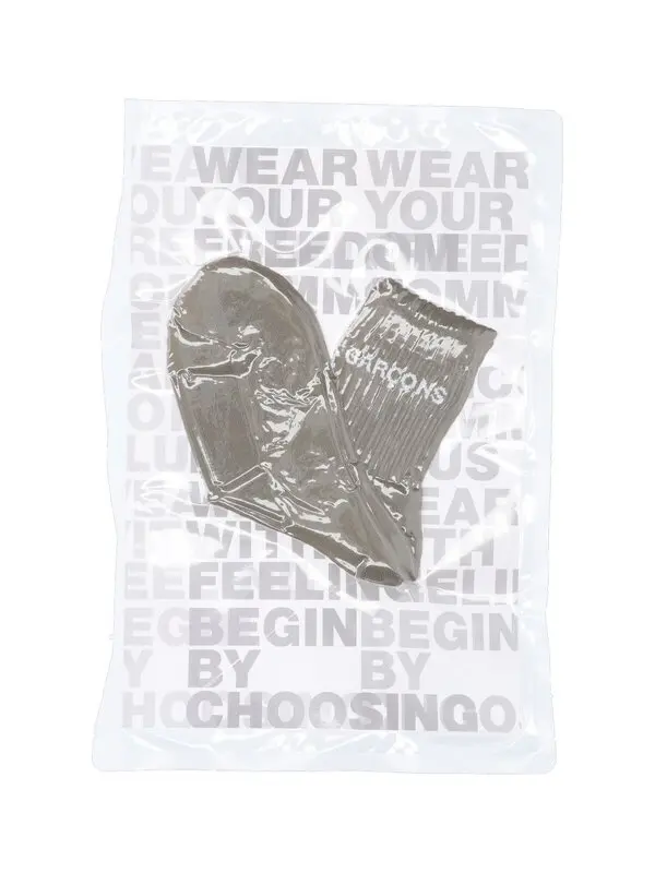 Comme Des Garçons Graphic Crew Socks - Green