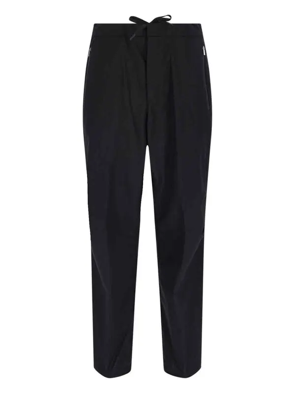 Herno Drawstring Straight-leg Pants - Black