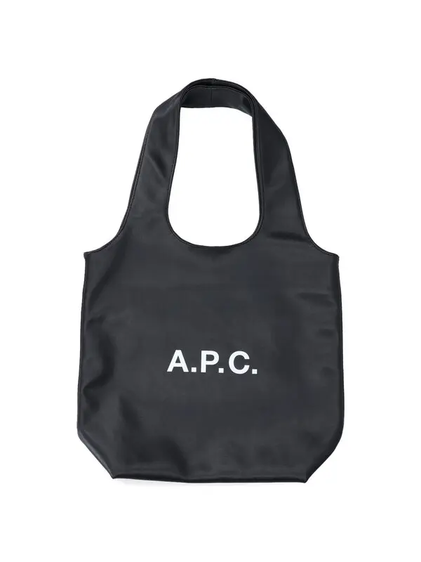 A.p.c. Logo Tote Bag - Black