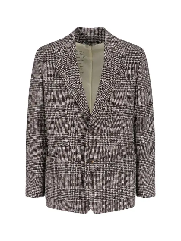 GOLDEN GOOSE Wool-blend Checked Blazer